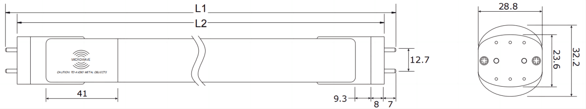 Tube300 Programmable LED T8 Tube With Motion Sensor - LEDTEK Technology ...
